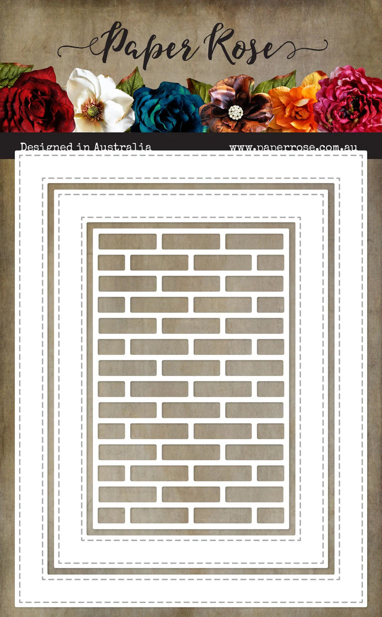 Stitched Rectangle Frames USA - Brick Wall – The Scrap Room