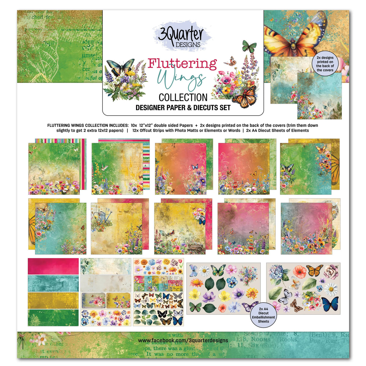 Fluttering Wings 12x12 Paper Collection – The Scrap Room