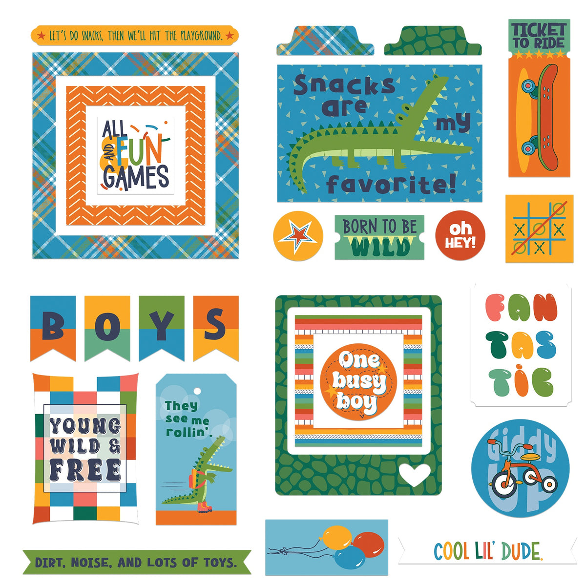 PhotoPlay Ephemera Cardstock Die-Cuts - Later Gator – The Scrap Room