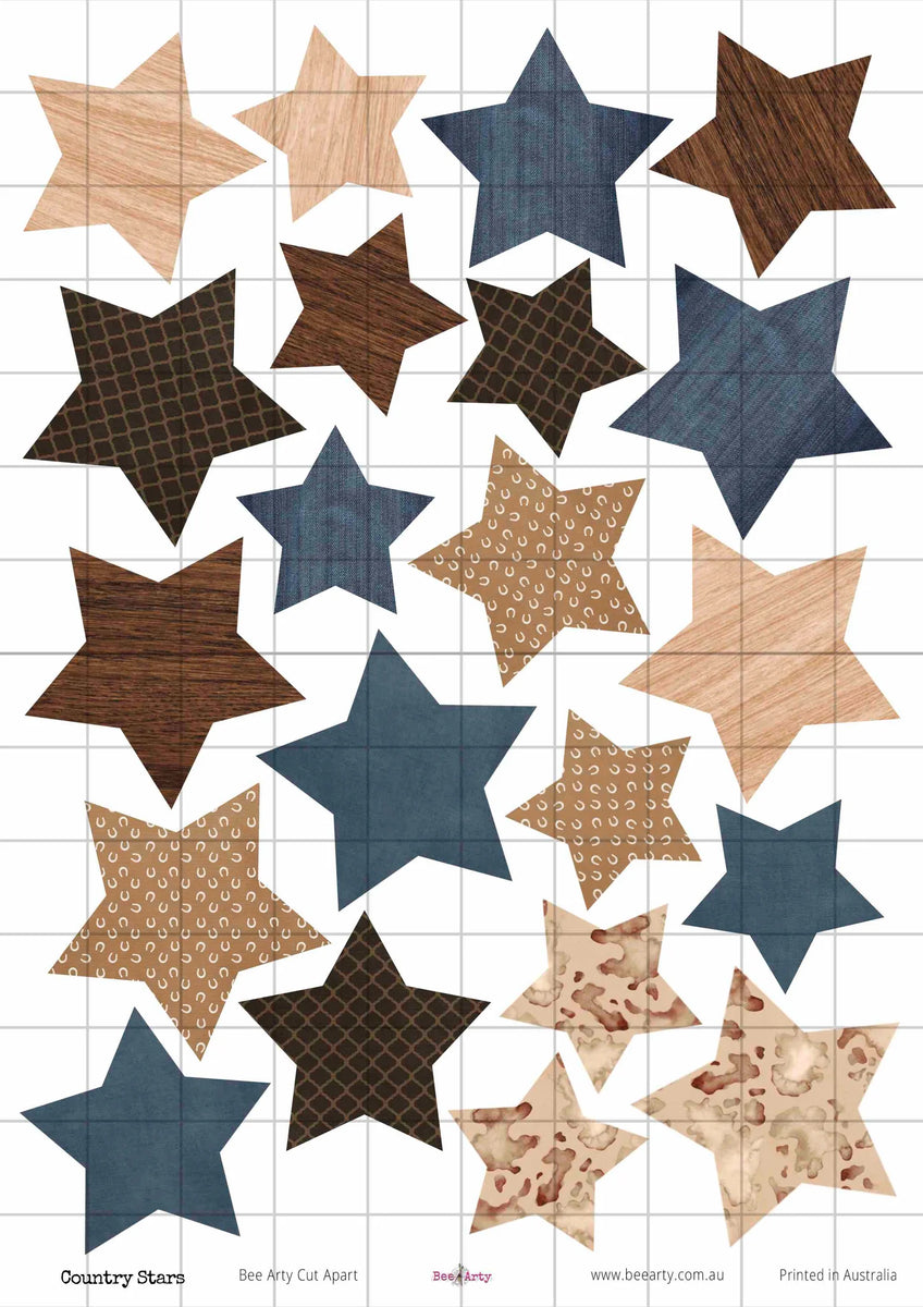 A4 Cut Apart - Country Stars – The Scrap Room