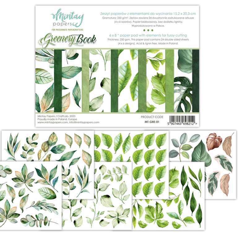 Mintay 6x8 Booklets - Greenery – The Scrap Room