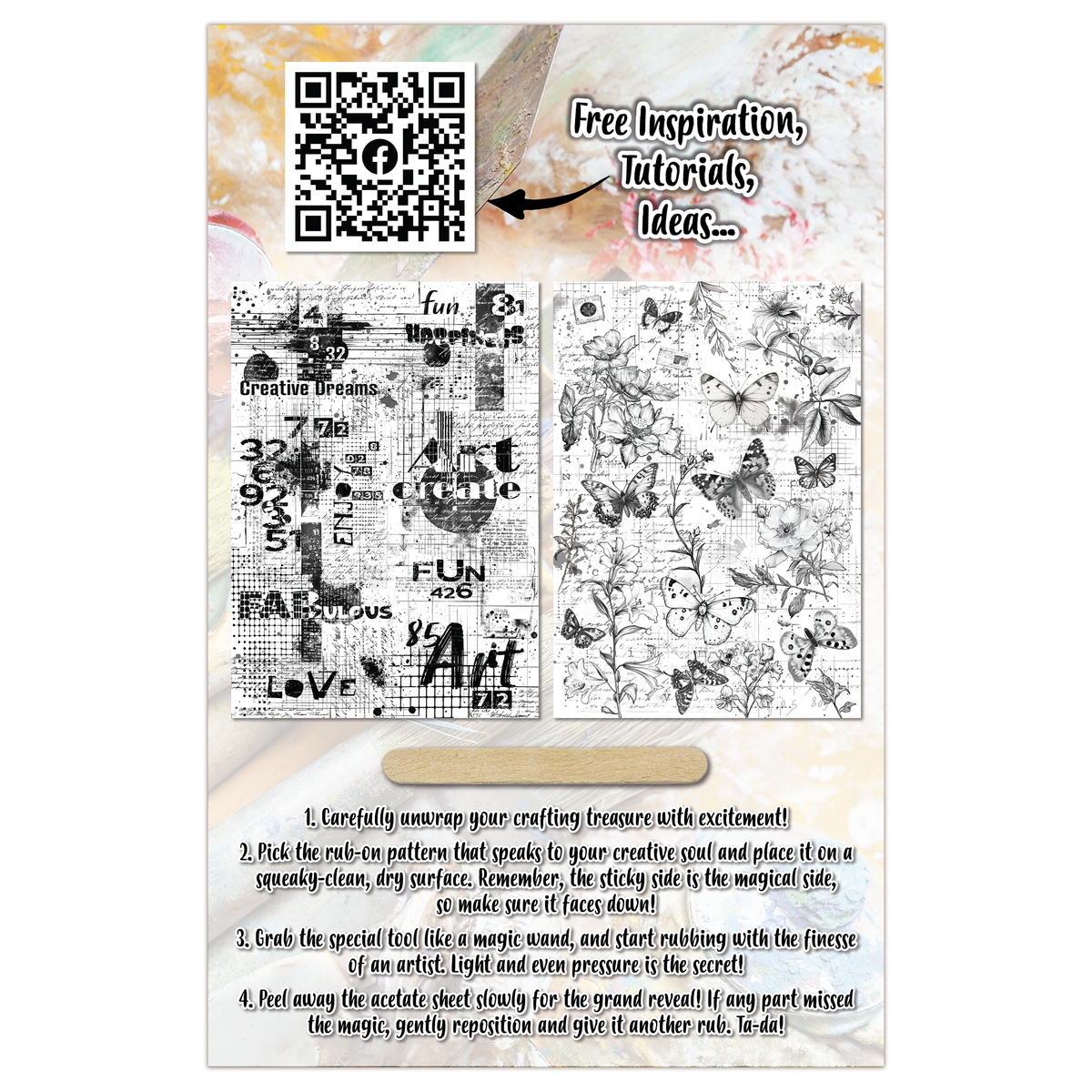 #RO-21 - A5 Rub-Ons - Fly Around – The Scrap Room