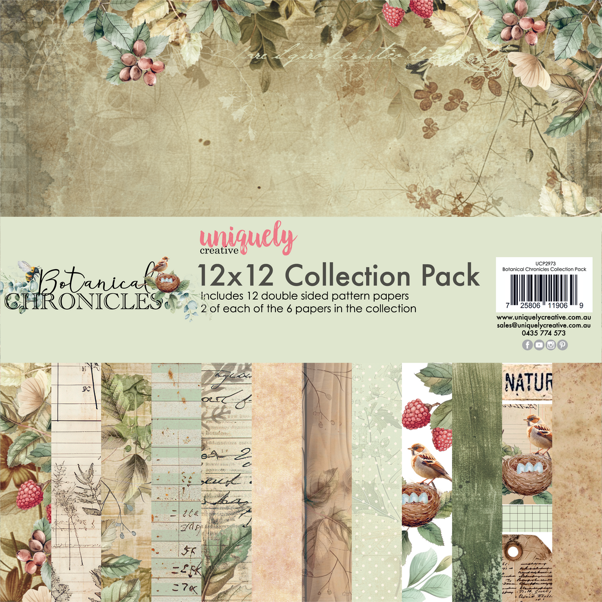 Botanical Chronicles 12 x 12 Collection Pack – The Scrap Room