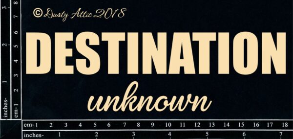 Destination Unknown – The Scrap Room