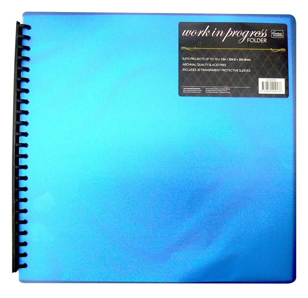Work in Progress Folder - Blue – The Scrap Room